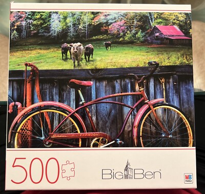 Country Rust 500 Piece Puzzle Big Ben Hasbro Milton Bradley | eBay
