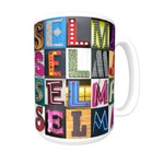SELMA Coffee Mug / Cup featuring the name in photos of sign letters | eBay