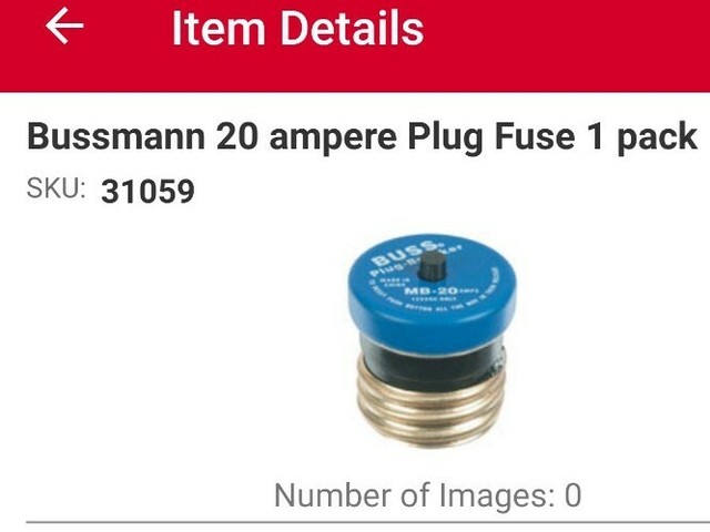 Bussmann BP/MB-20 125V Electrical Fuse for sale online | eBay