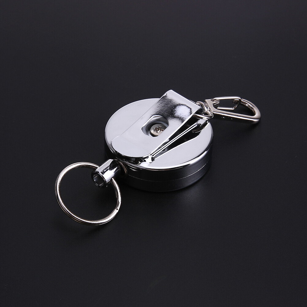 High Resilience stretching rope anti-lost burglar retractable key ring ...
