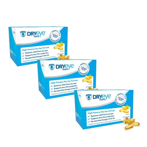 3 x 60 Capsules DRYeye Forte Relief From Dry Eye 60 Capsules Omega3 ...