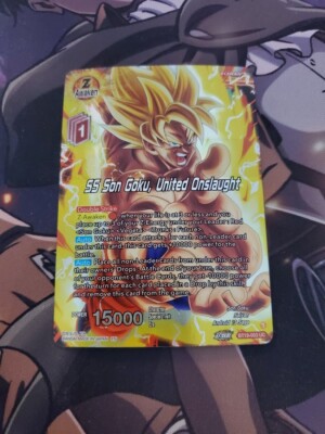 DBS - SS Son Goku, United Onslaught BT19-003 UC Fighter's Ambition NM ...