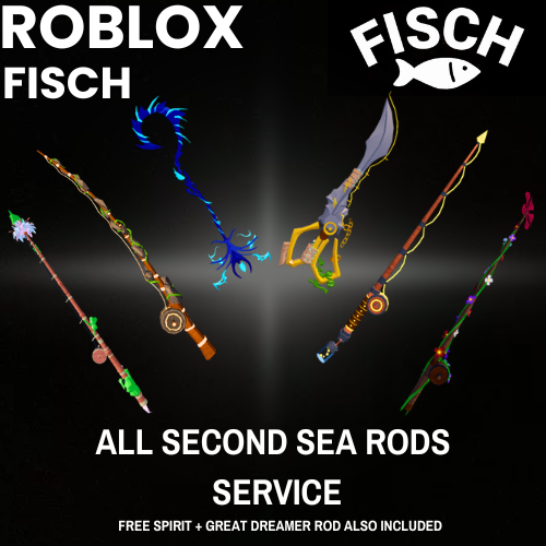 🐟ROBLOX Fisch | ALL SECOND/2ND SEA RODS | OP ROD | FAST DELIVERY ⭐ ...