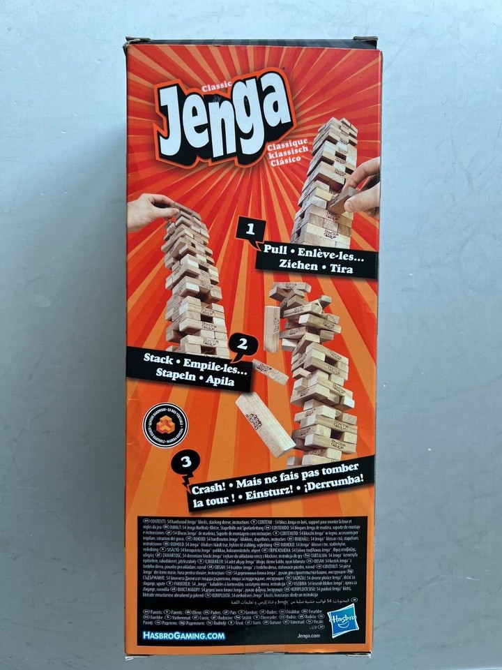 Hasbro JENGA - JENGA Board Game (Very Good Condition) 5010993484096 ...