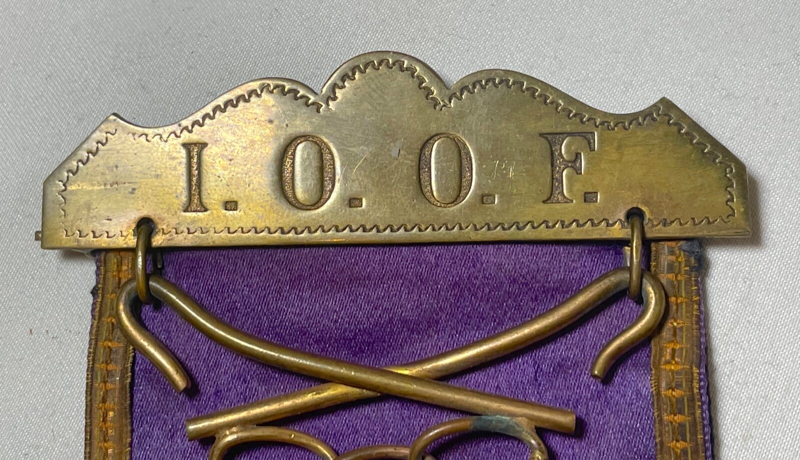 RARE antique IOOF Odd Fellows bronze Pin Badge 25 South mountain lodge ...