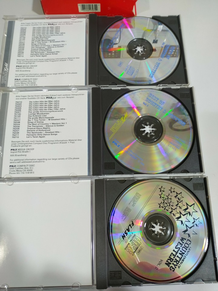 Best Of Country & Western Johnny Cash Kenny Rogers Freddy Fender - 3 X ...