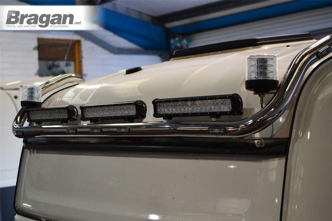 Roof Light Bar + Flush LEDs x7 + LED light Bars To Fit MAN TGX Pre 2015 ...