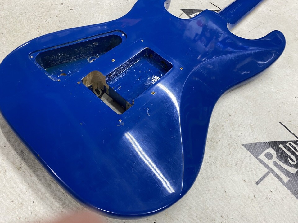 80's Schecter Strategy Set Neck Guitar Husk Blue | eBay