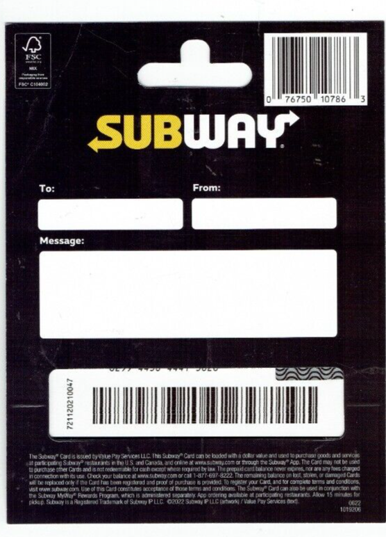 Expired Kroger Buy 30 Subway Gift Card For 25 Limit 1 Earn 4x Smith's