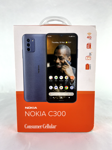 Nokia C300 2023 32gb 4G Blue Consumer Cellular Prepaid Cell Phone | eBay