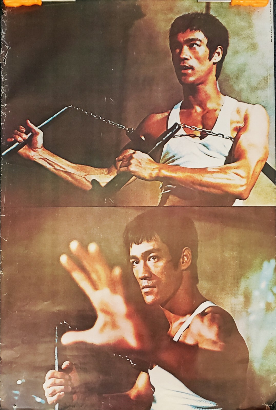 1970's BRUCE LEE COLOR 23x36” JEET KUNE DO POSTER COLLECTIBLE - FAIR ...