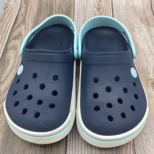 Crocs Kids Crocband II Clogs, Junior's US Size 1, J1, Blue Kids | eBay