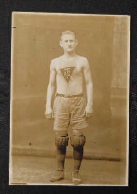 Vintage Basketball Player RPPC Small Postcard | eBay
