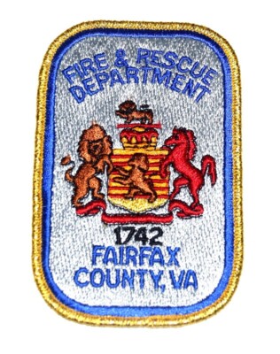 FAIRFAX– FIRE & RESCUE DEPT -VIRGINIA Fire Patch EMS Rescue Public ...