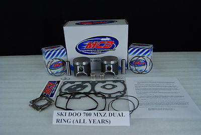 Ski Doo MXZ 700 Piston Kit Complete Dual Ring Design | Full Engine Gasket