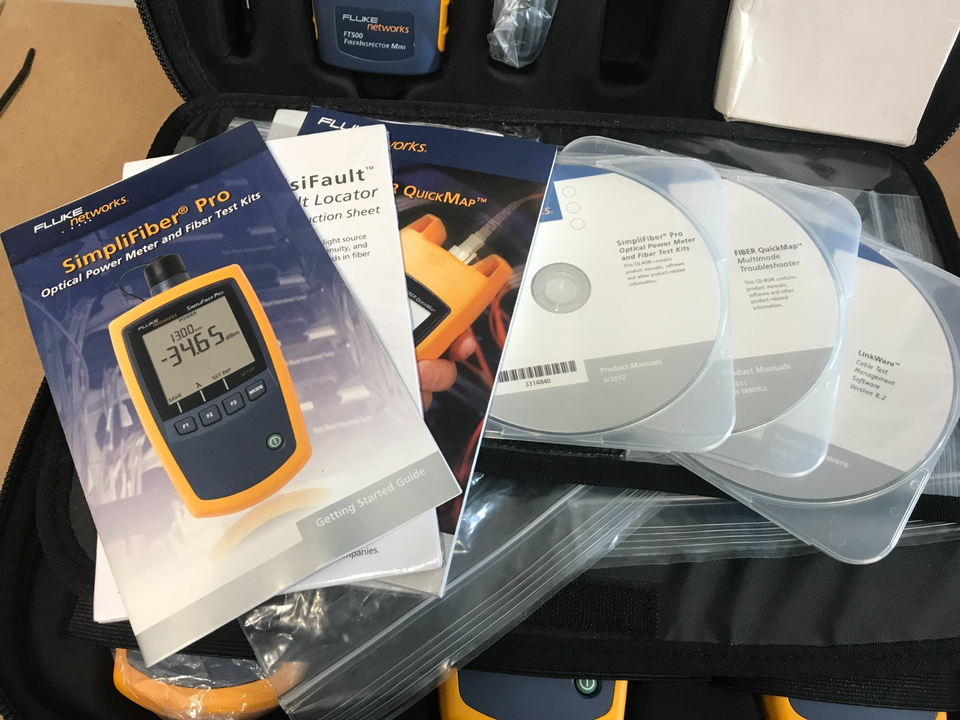 Fluke FTS1100 Fibre Optic Test Kit Fluke Networks SimpliFiber | eBay UK