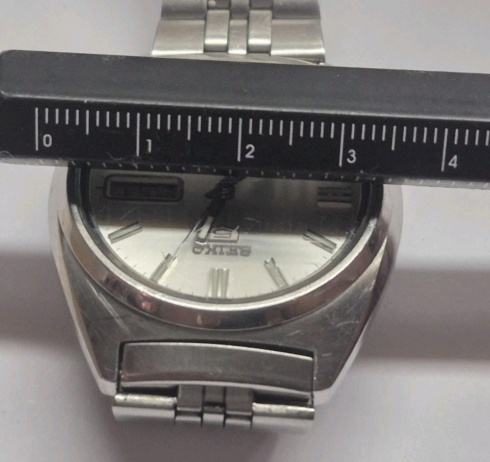 Seiko 5DX Vintage Automatic 7009-396R Silver Tone 36mm Day/Date Men's ...