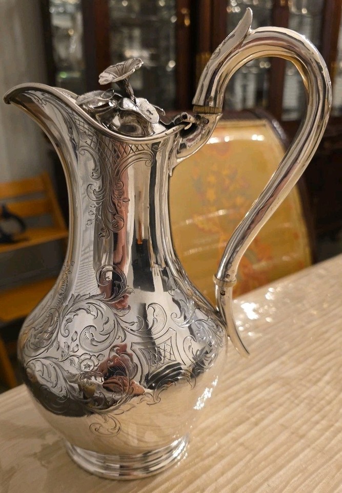 ENGLISH STERLING SILVER EWER BENJAMIN SMITH VICTORIAN LONDON 1855 | eBay