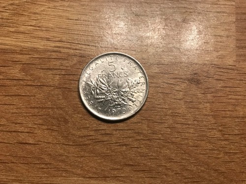 1970 5 Francs French Silver World Coin | eBay
