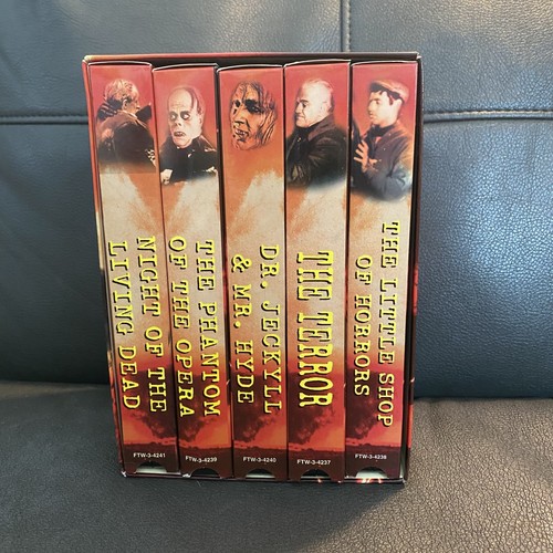 Horror Classics VHS Set | 5 Movies Golden Age of Silver Screen ...