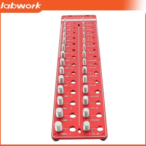 28 Nut and Bolt Detection Tool Thread checker Inch&Metric Gauge Screw ...