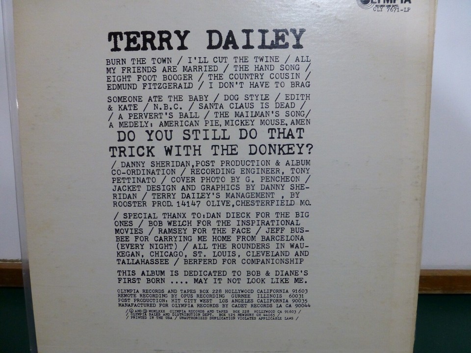TERRY DAILEY DO YOU STILL DO THAT TRICK WITH THE DONKEY COMEDY ...