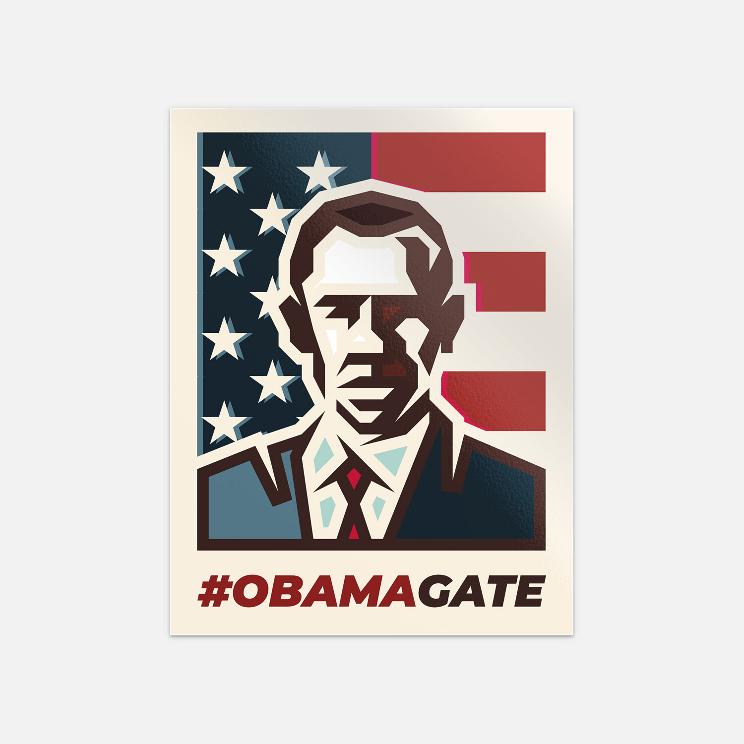 Obamagate No Obama Anti Barack Tweet Trump Hashtag Retro Vinyl Sticker ...