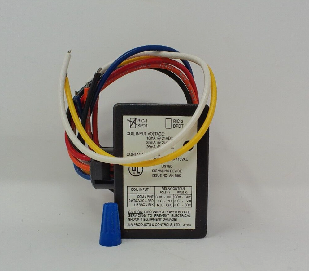 Air Products And Controls RIC-1 Relay | eBay