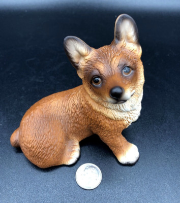 Vintage Harvey Knox Kingdom Corgi Dog Collectible Ceramic Figurine by ...