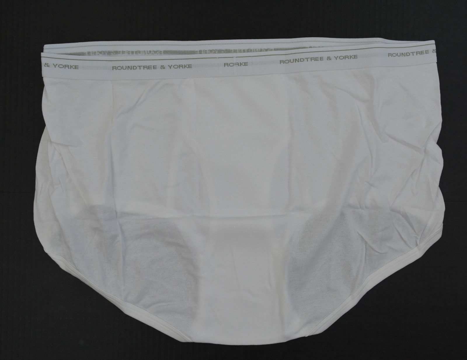 Roundtree & Yorke Mens New 3 Pk Full-Cut Briefs Cotton 52 54 56 White ...