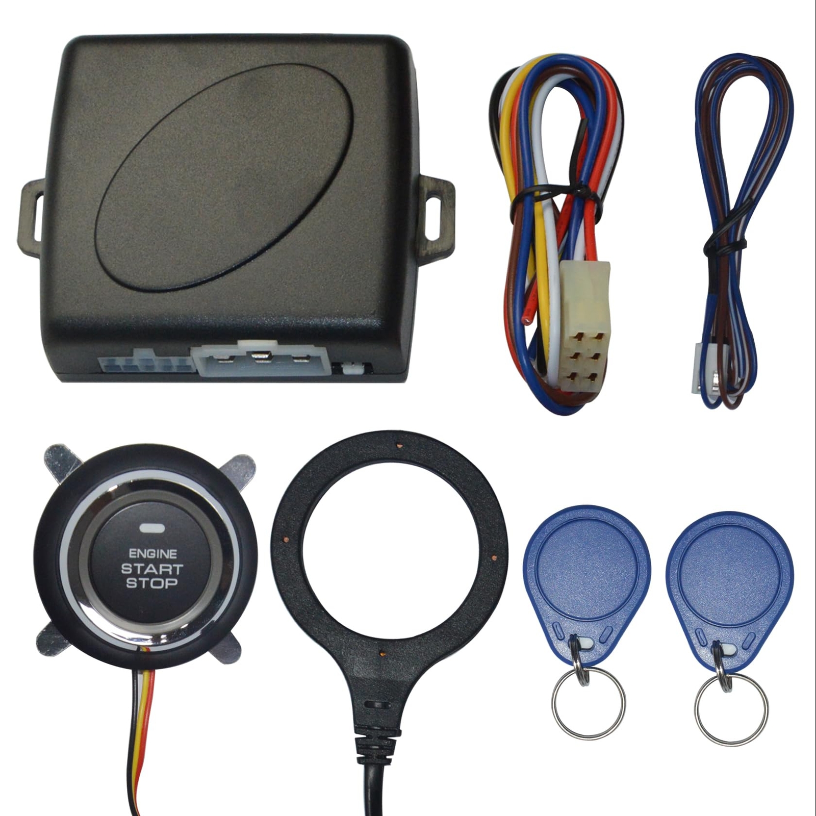 Car Push to Start Ignition Kit Keyless Go Push to Engine Start Stop ...