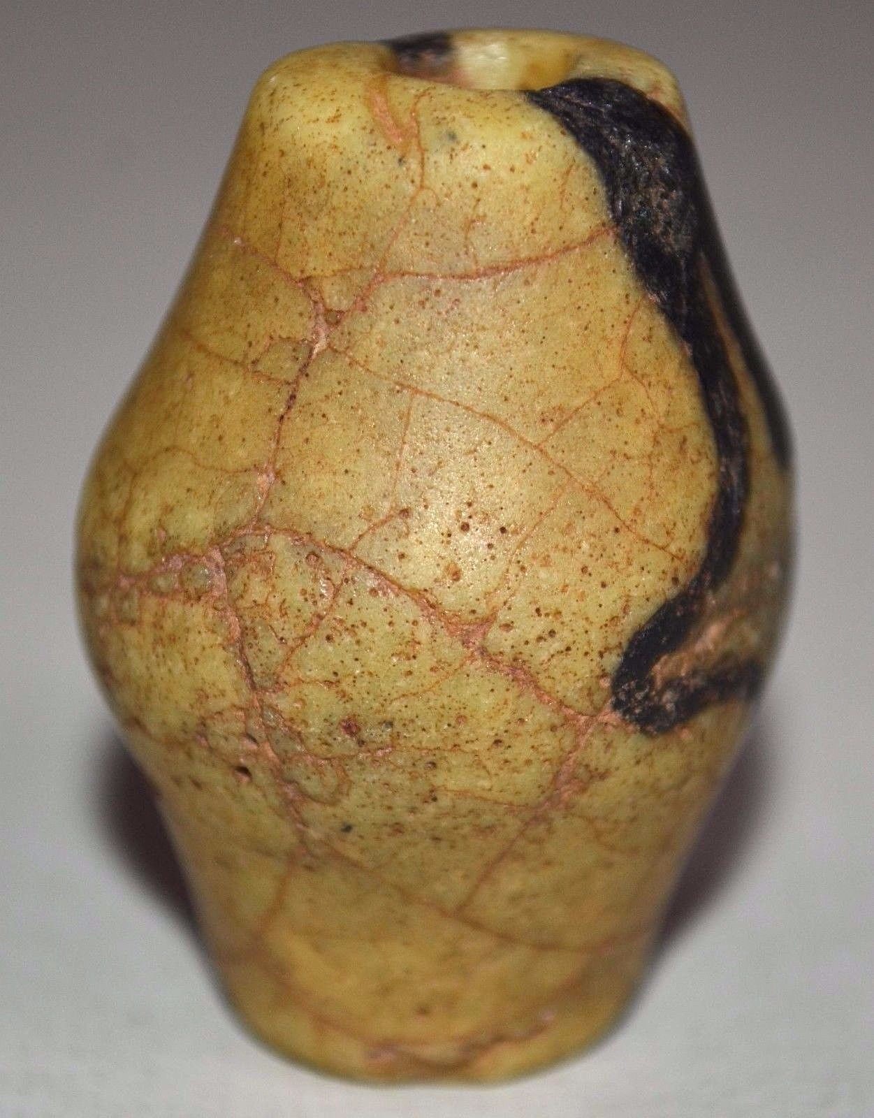 Antique Akoso Bodom African Powder Glass Eye Bead Black Core Ghana ...