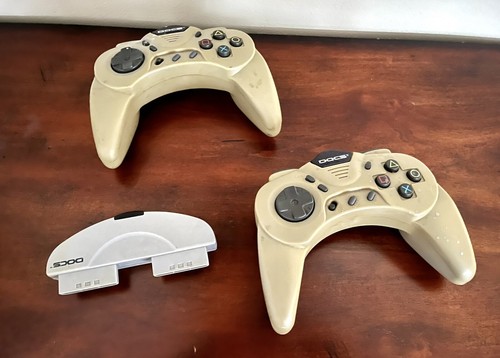 Set Of Two DOCS Wireless Controllers for PlayStation w/ Dongle ...
