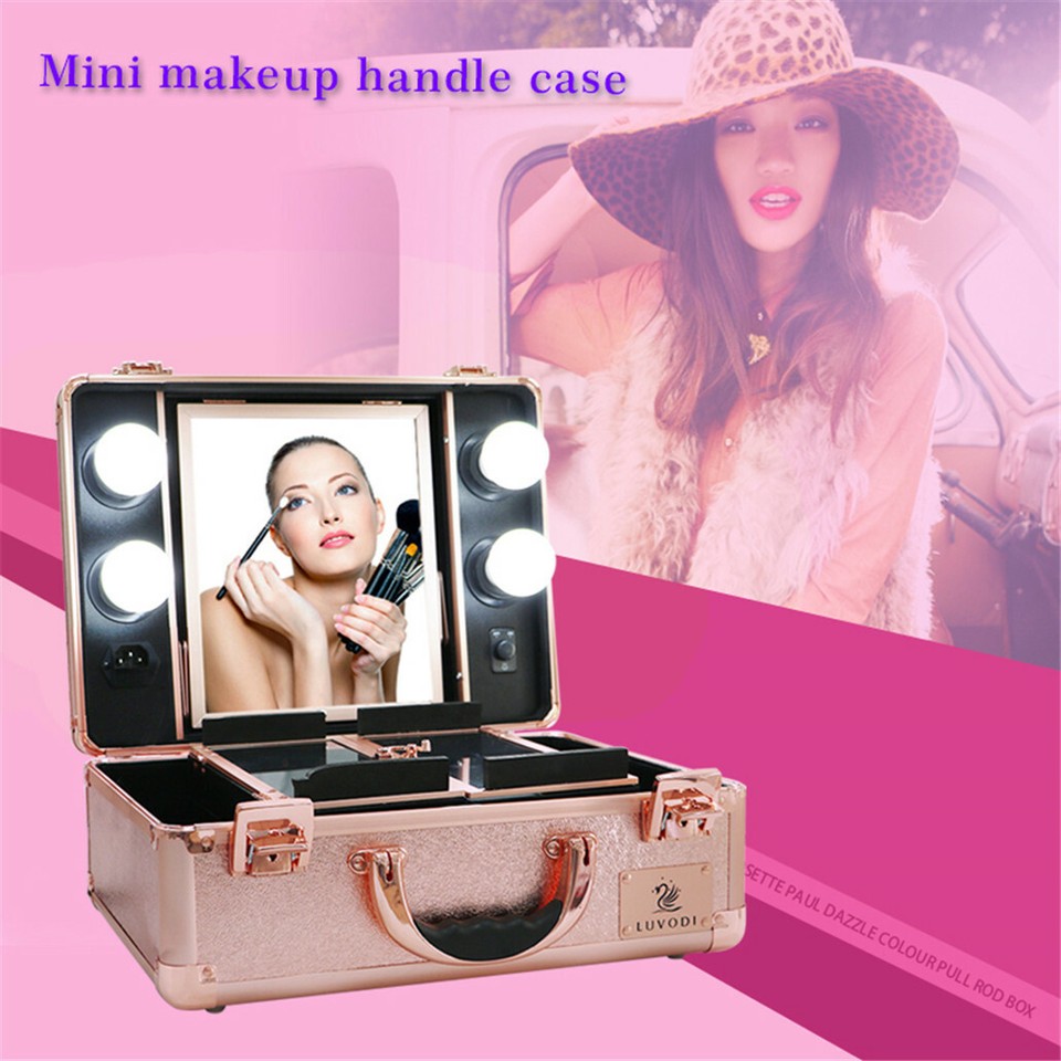 Luxury Make Up Vanity Case Travel Box Beauty Cosmetic Storage Organizer ...