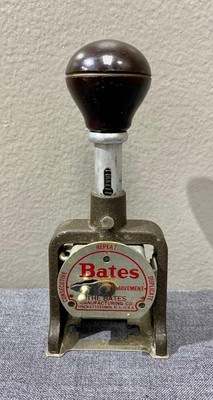 Numbering Machines - Vintage Bates Numberer Machine