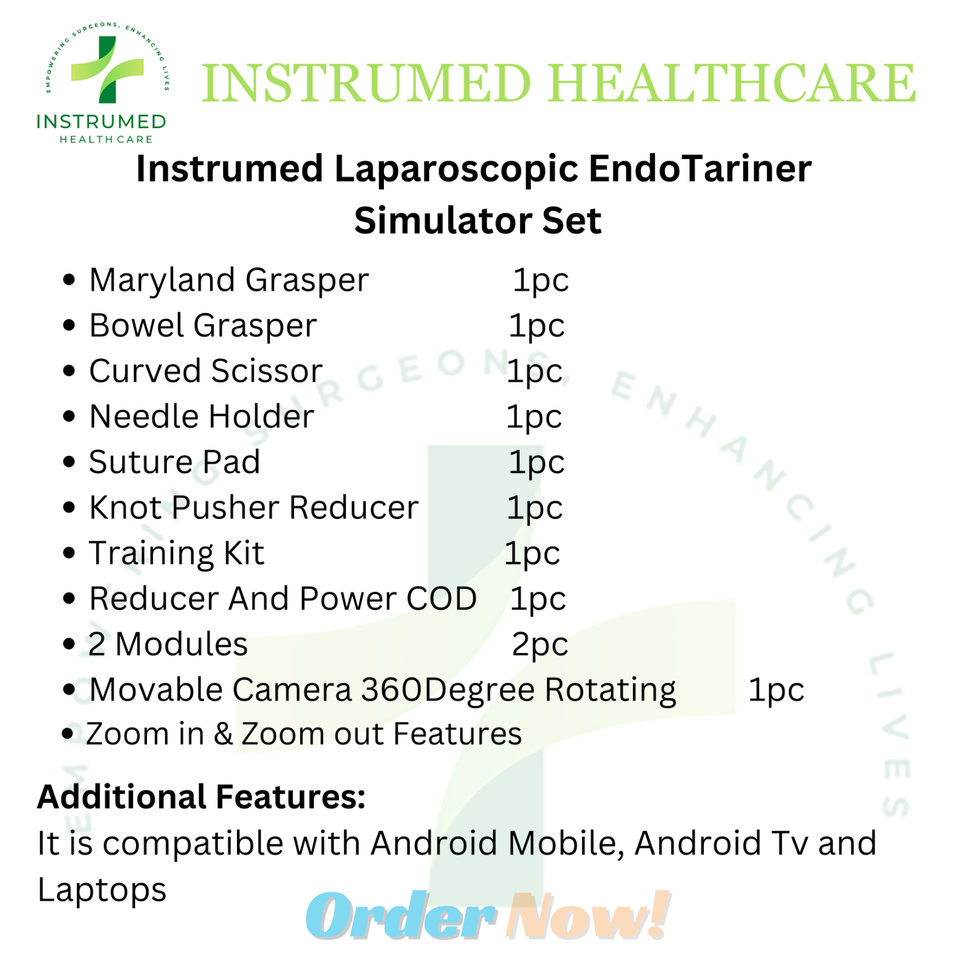 Laparoscopic Endo Trainer Training Box Kit Instruments Virtual ...