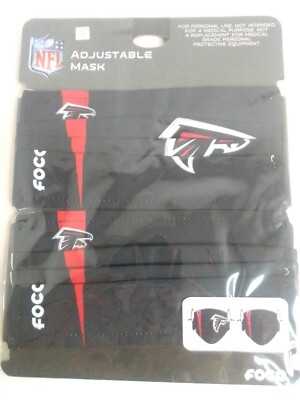 Atlanta Falcons 2 Pack Adult Size Washable Face Masks NFL Football ...