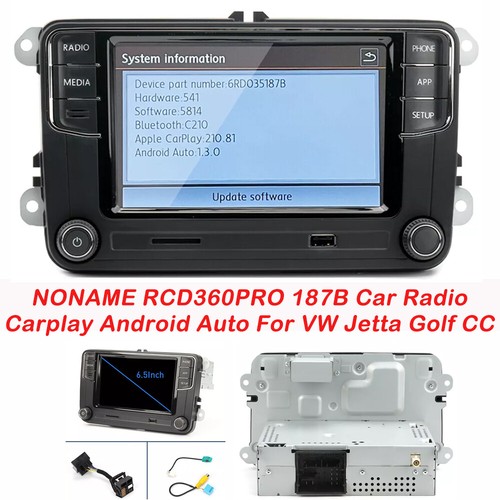 Noname RCD360 PRO RCD330 187B Android Auto Carplay Radio For VW Golf ...