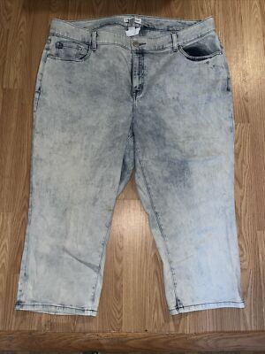 Lane Bryant Stone Washed Jeans Size 20 Short 21 Inch Inseam | eBay
