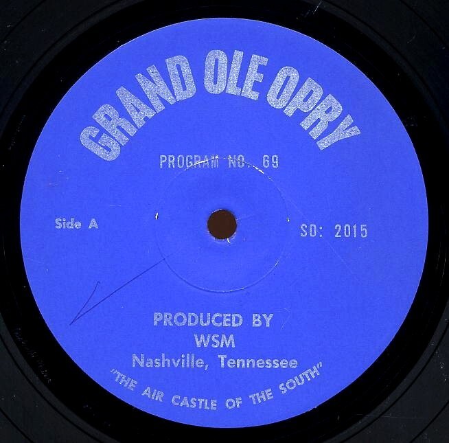 GEORGE MORGAN MAYBELLE CARTER GRAND OLE OPRY ORIGINAL RADIO SHOW RECORD ...