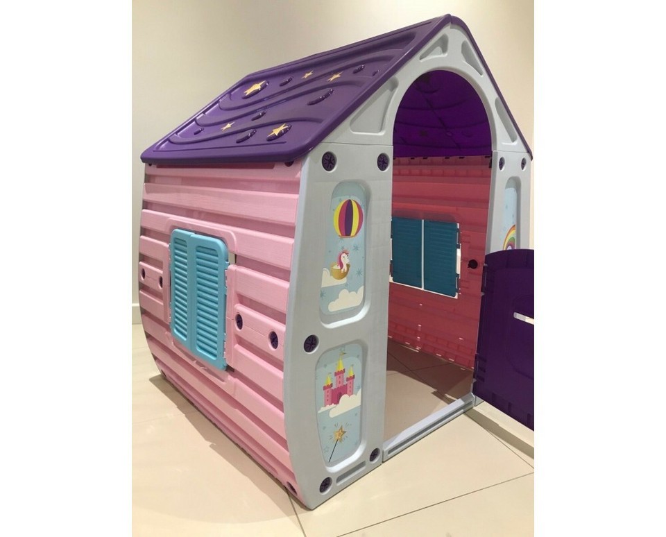 Childrens Playhouse Wendy House Magical Play House Starplast Unicorn Design | eBay UK