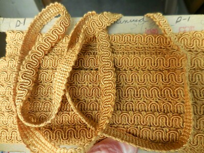 10Y Lot Soft Tan Fawn Gimp Upholstery Trim 1/2 IN CONSO MORE COLORS ...