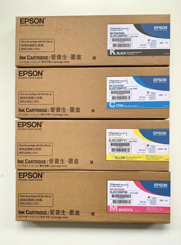 Original Ink Epson COLORWORKS C7500 TM-C7500/SJIC26P K C M Y Ink ...