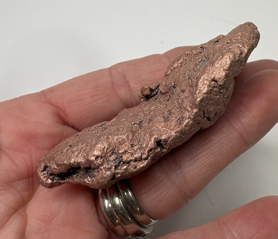 Pure Native Michigan Copper Nugget Specimen keweenaw peninsula Mineral ...
