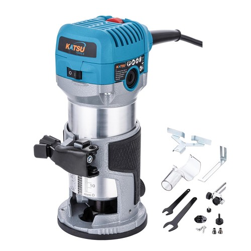 KATSU Electric Wood Router Trimmer 710W 220V Tool for Woodworking UK ...