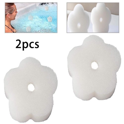 2PCS Oil Absorbing Spa Accessories Flower Shaped Scum Sponges for Clean ...
