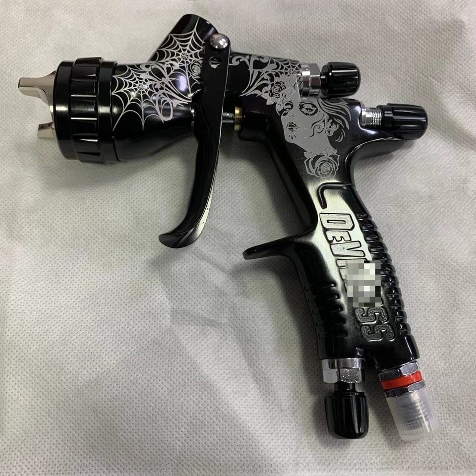 Black Spider Carve Spray Gun TE20 1.3mm Nozzle LVMP Paint Tool for ...