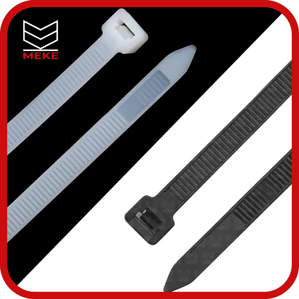 Black Cable Ties Zip Ties Nylon Wraps Small Short Long Thin Thick Heavy ...