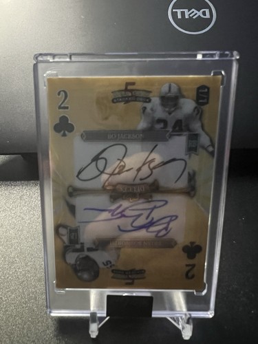 Wild Card 5 Card Draw Deuces Wild Bo Jackson/ Brian Bosworth 1/1 Gold ...