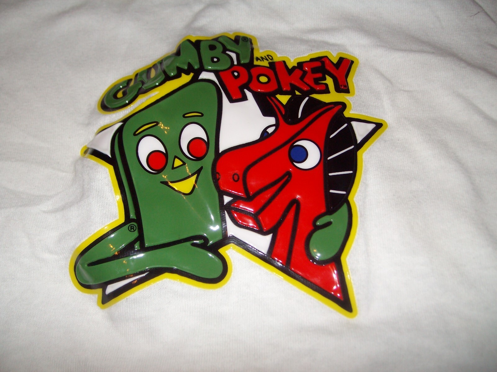 Vintage Gumby and Pokey Vinyl T Shirt Cartoon Shirt S… - Gem